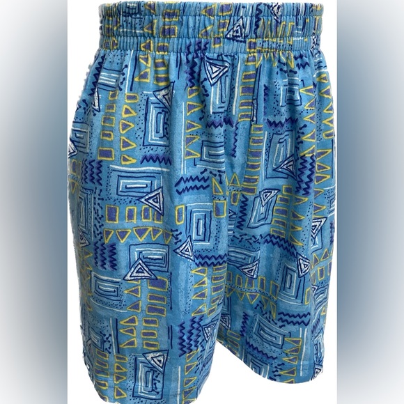 Vintage | Shorts | Vintage Retro Border Line Pull On Colorful Graphic ...